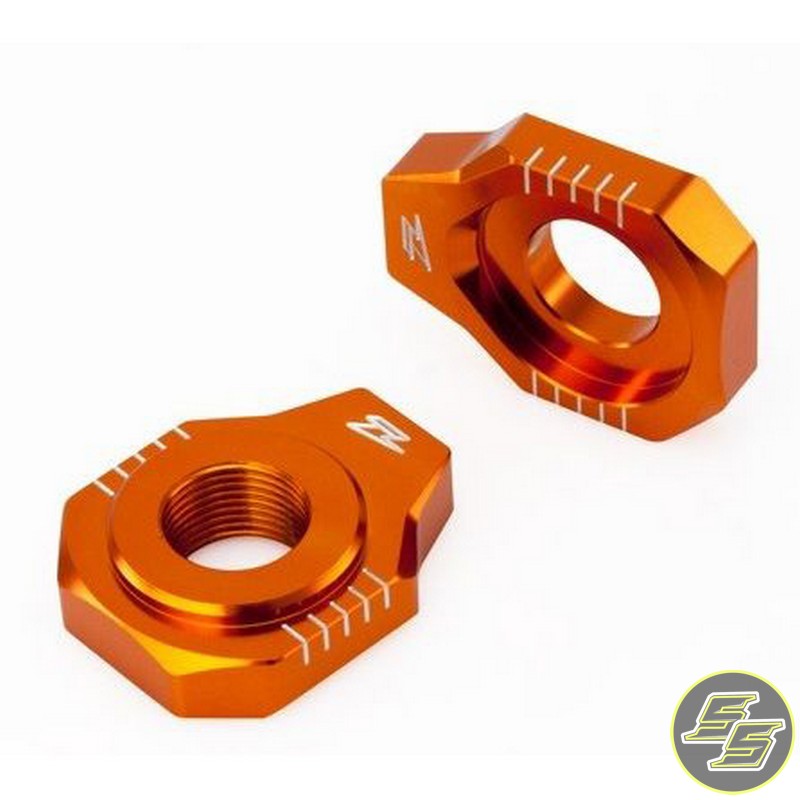 Racecraft Rear Axle Blocks with Adjuster Bolts Orange 25mm | Sprocket Sport